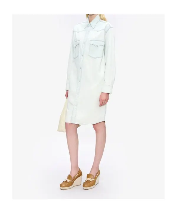 A.p.c. Tie-fastening Shirt Mini Dress