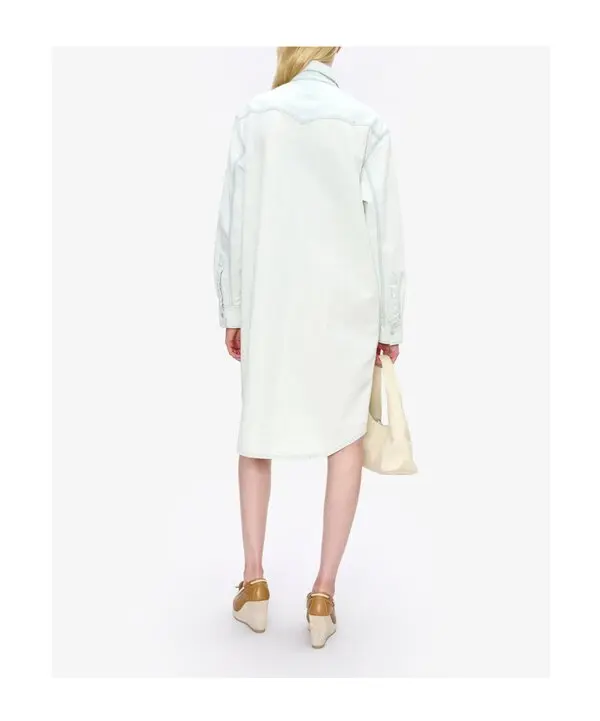 A.p.c. Tie-fastening Shirt Mini Dress