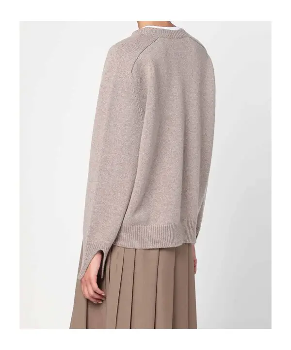 RÓHE Long Sleeve V-neck Knit Pullover