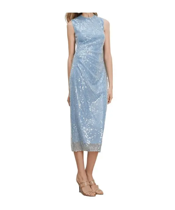 veronica sequin midi dress Veronica Sequin Midi Dress / Leopard Print | MESHKI