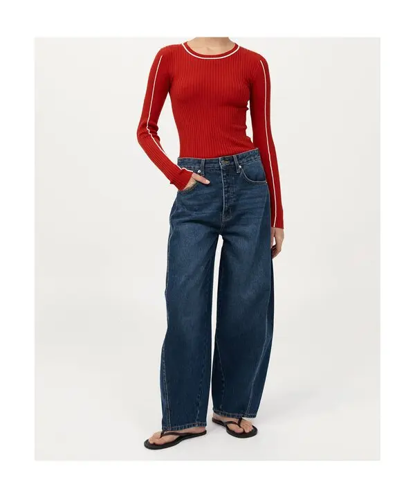 ST. AGNI Mid Rise Balloon Jeans