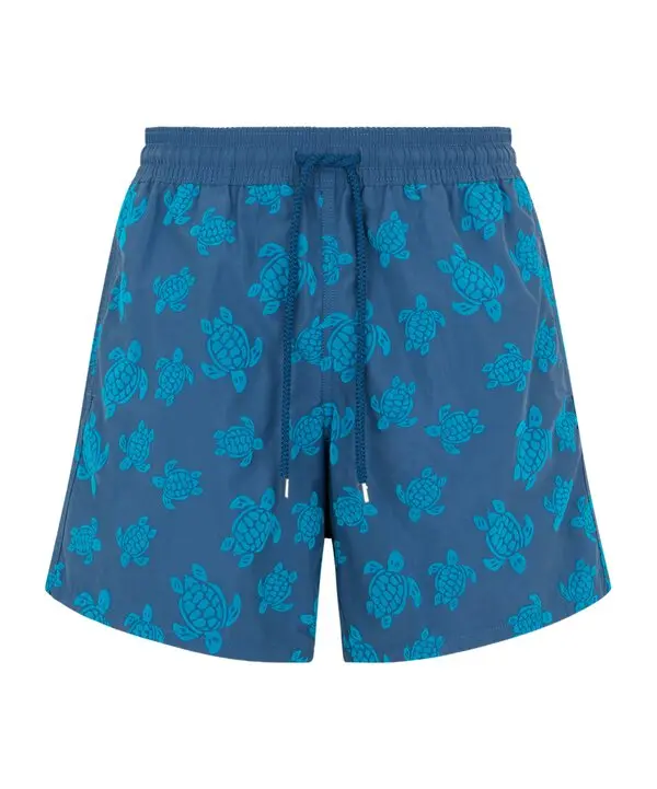 Vilebrequin Moorea Turtle Print Swim Shorts - Blue