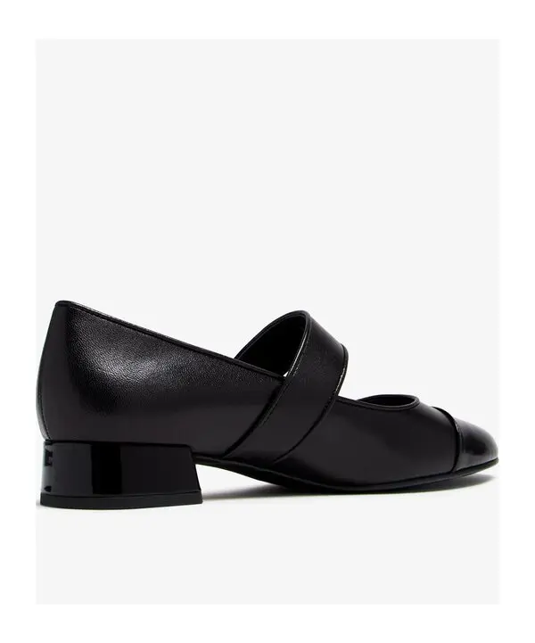 Tory Burch Cap-toe Mary Jane Heeled Pumps - Black