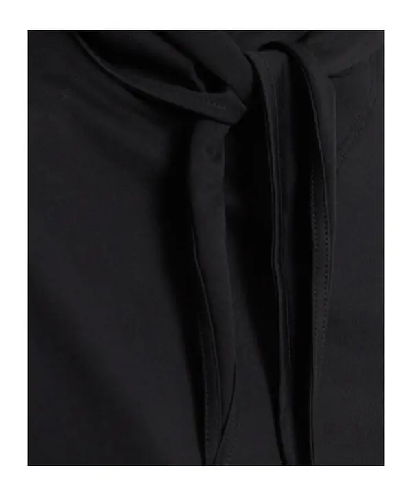 LEMAIRE Crewneck T-shirt With Scarf Detail - Black