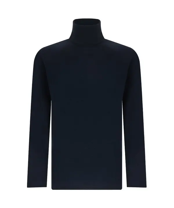 ROBERTO COLLINA High Neck Knitted Sweater - Black