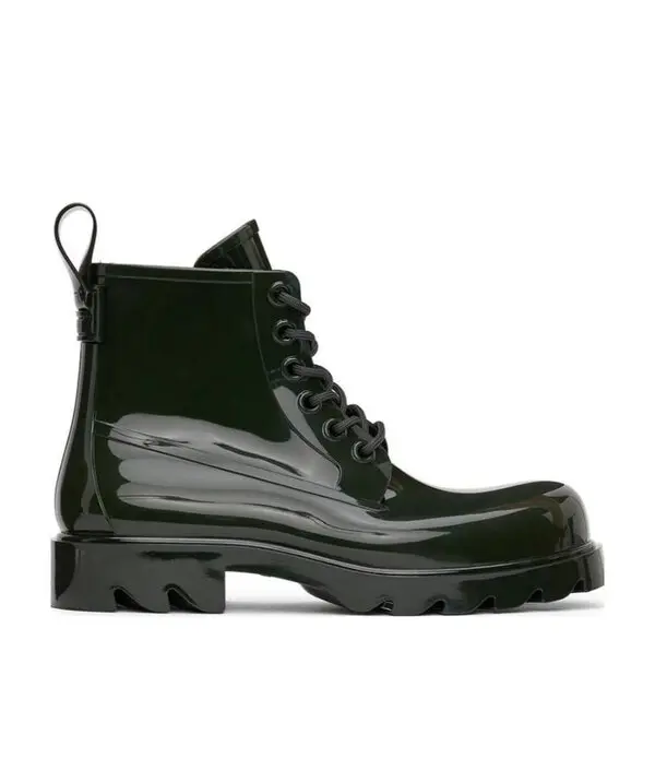 Bottega Veneta High-top Lace-up Boots - Green