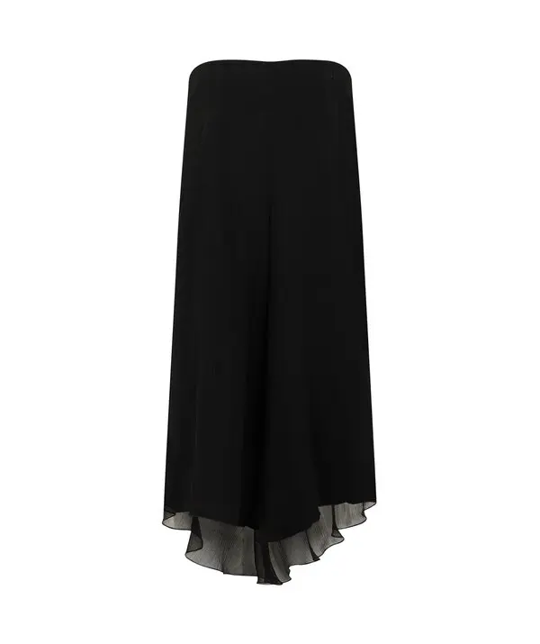 Victoria Beckham Flared Midi Skirt - Black
