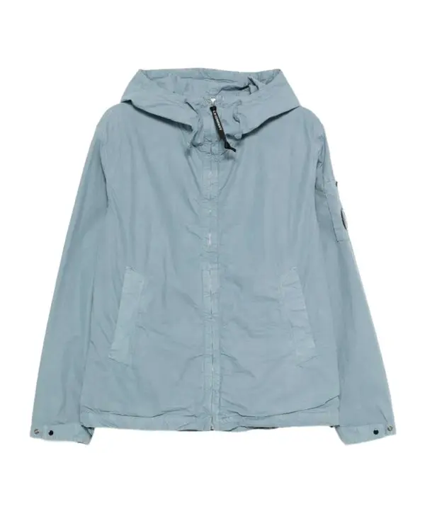 C.P. COMPANY Zip-fastening Lens-detail Hoodie - Blue