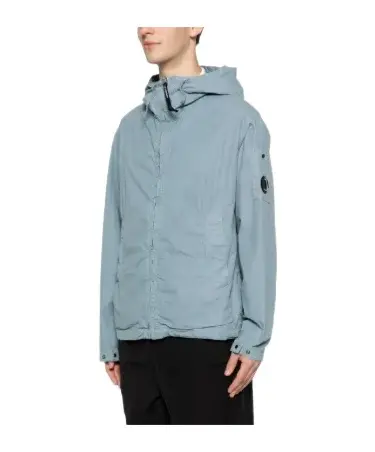 C.P. COMPANY Zip-fastening Lens-detail Hoodie - Blue