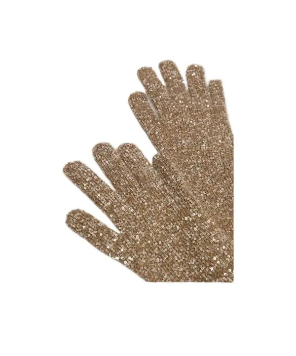 Brunello Cucinelli Long Sequined Gloves