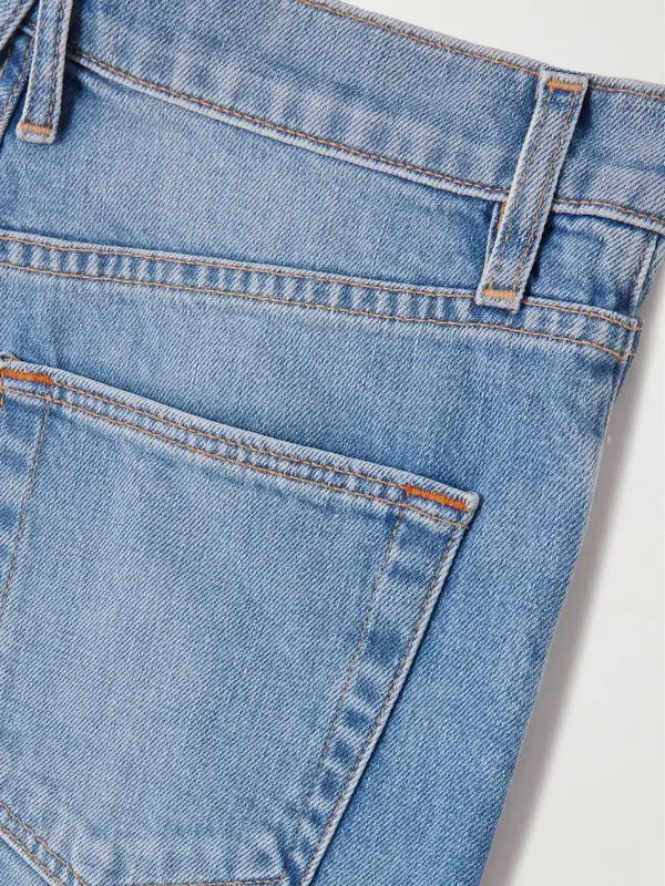 SLVRLAKE Grace Cropped High-rise Wide-leg Jeans - Blue