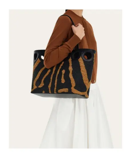 FERRAGAMO Trame Gancini Tote Bag