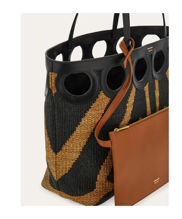 FERRAGAMO Trame Gancini Tote Bag