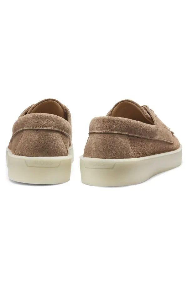 Hugo Boss Lace-up Leather Boat Shoes