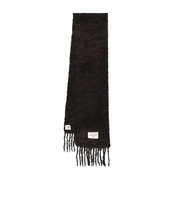 Acne Studios Voxy Mohair Blend Scarf - Black