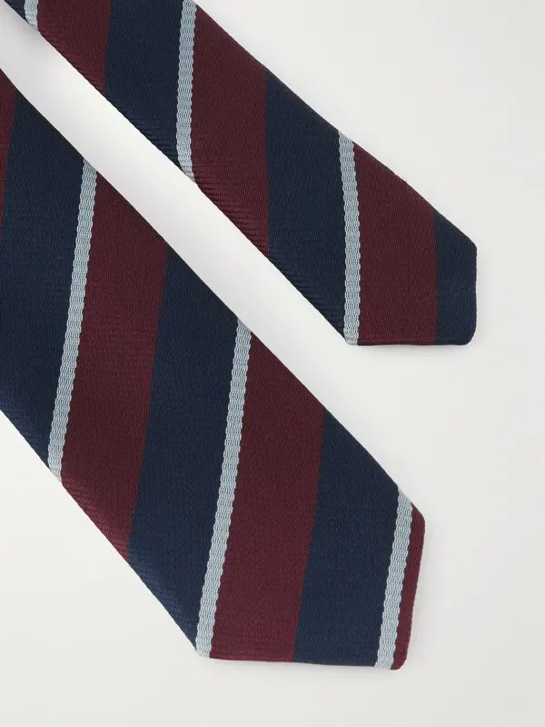 THE FRANKIE SHOP Lene Striped Neck Tie - Black