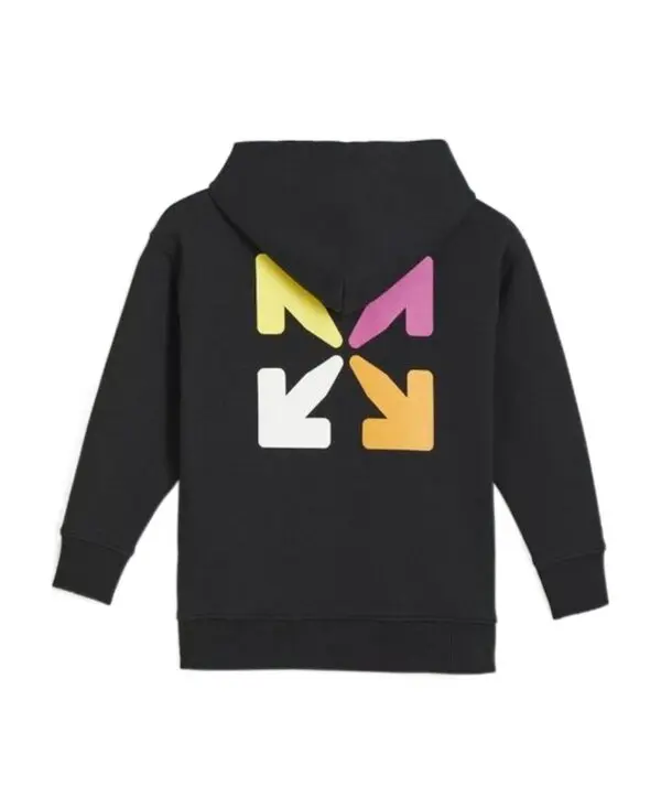 Off-White Logo Print Full Zip Hoodie