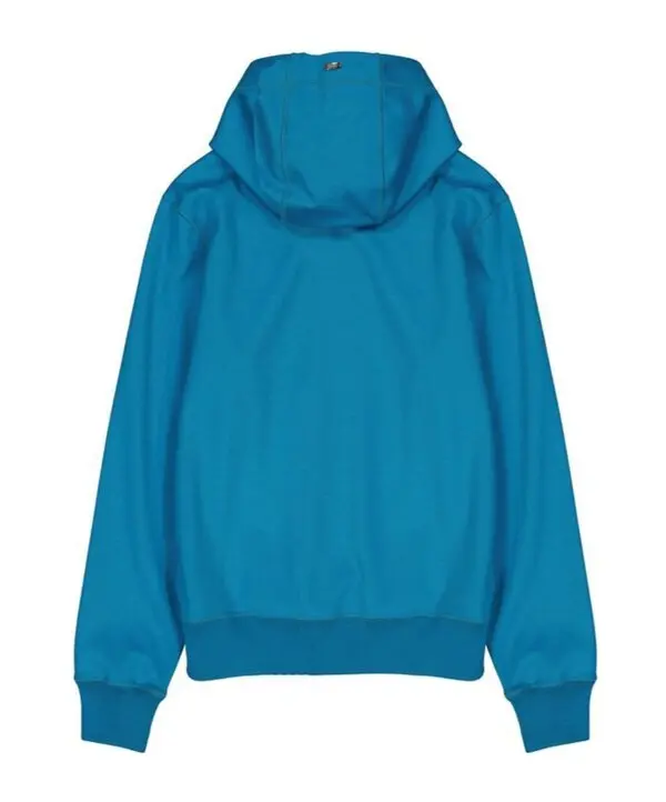 Herno Logo Detail Hoodie - Blue