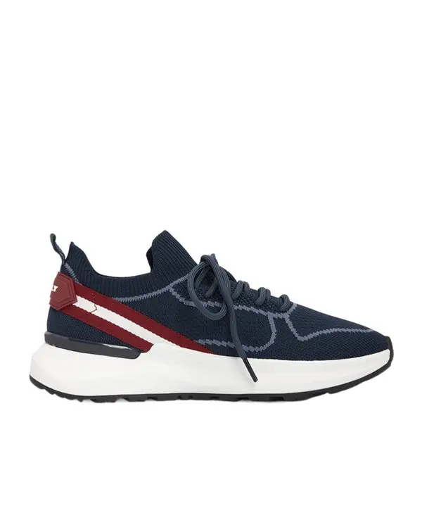 Bally Round Toe Lace-up Sneakers - Black