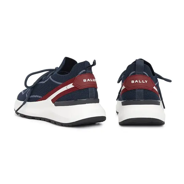 Bally Round Toe Lace-up Sneakers - Black