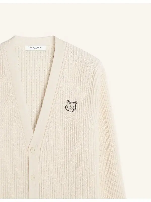 Maison Kitsuné Fox Head Cotton Cardigan