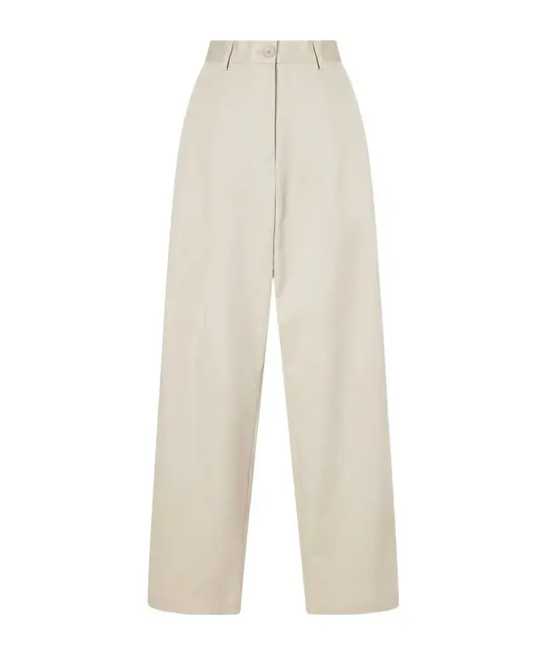 THE FRANKIE SHOP Norstrand Wide-leg Trousers - Beige