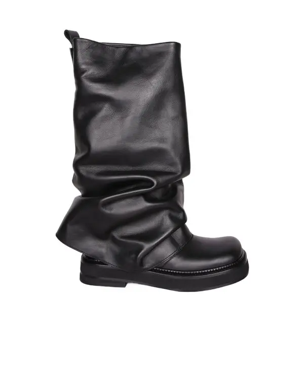 Attico The Robin" Mid-calf Boots - Black