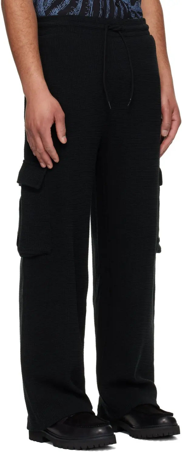 Hugo Boss Waffle-structured Cotton Cargo Pants