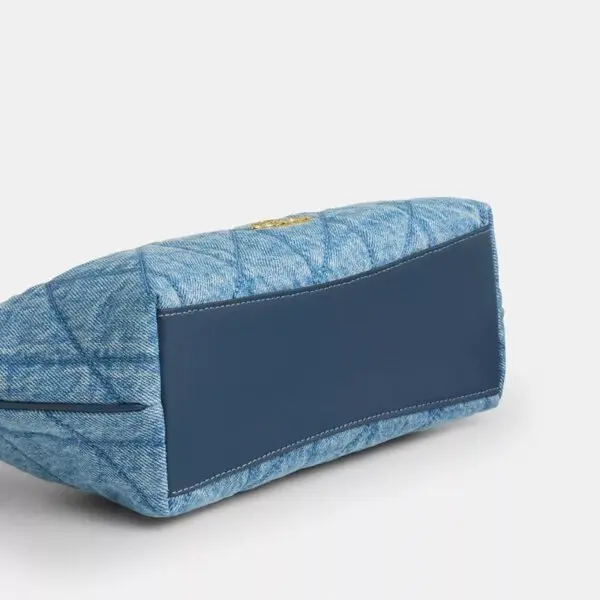 COACH Caitlin Quilted Shoulder Bag - Gold/indigo