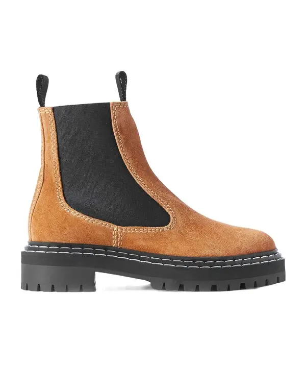 Proenza Schouler Round Toe Ankle Boots - Black