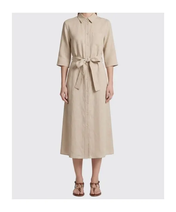 Max Mara Belted Shirt Dress