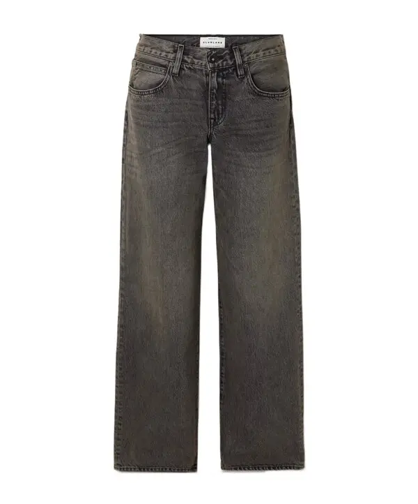 SLVRLAKE Lexi Low-rise Wide-leg Jeans - Black