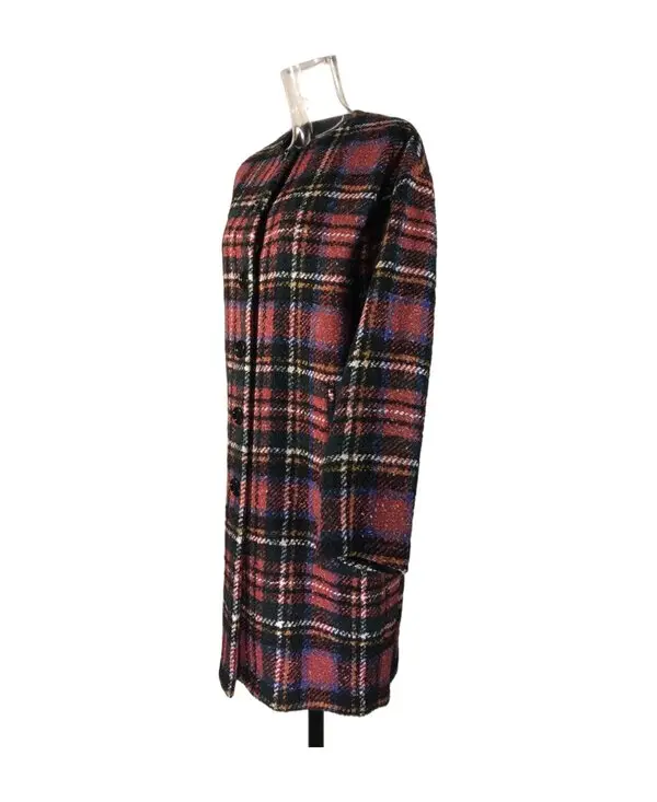 Moschino Checked Logo Coat