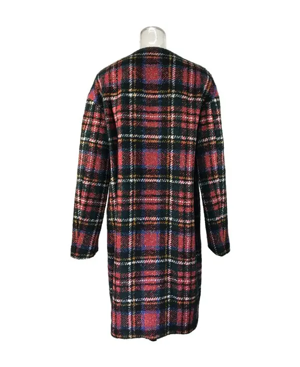Moschino Checked Logo Coat