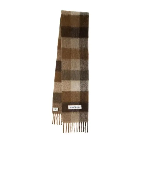 Acne Studios Vally Alpaca Blend Scarf - Brown