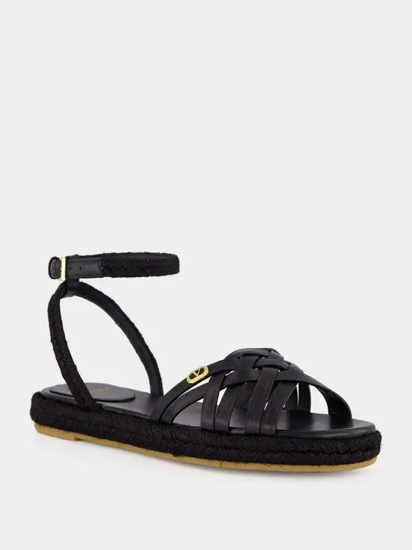 Valentino Garavani Vlogo Signature Interwoven Sandals