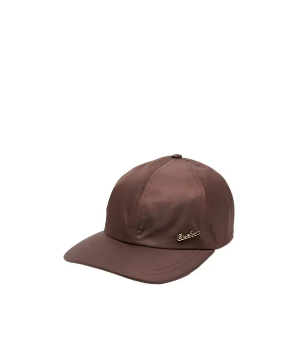 Borsalino Baseball Cap With Logo Detail - Brown