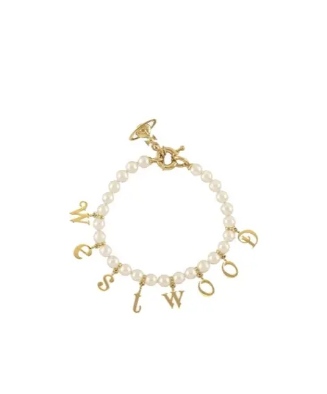 VIVIENNE WESTWOOD Leanne Twin Beaded Bracelets - Yellow