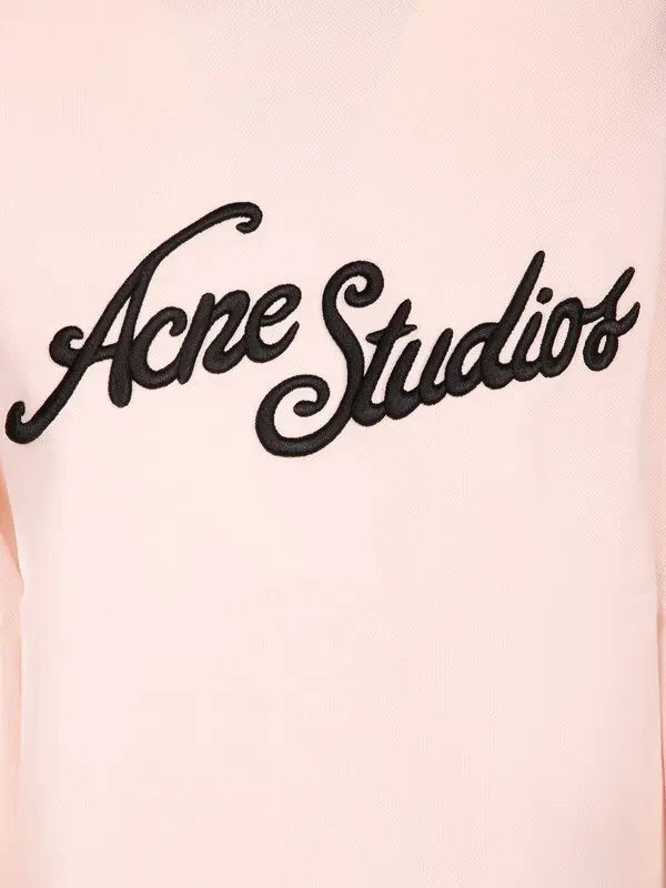 Acne Studios Embroidered Logo Long Sleeve T-shirt