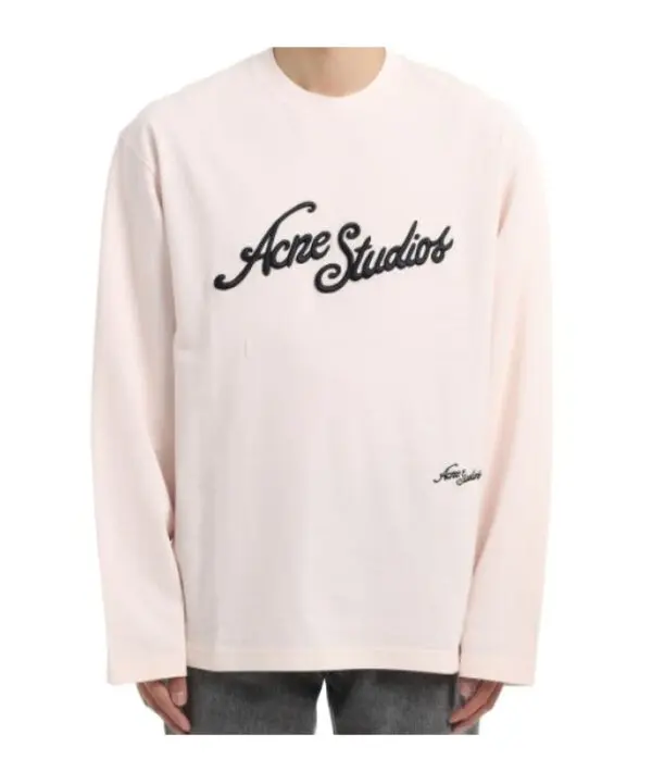 Acne Studios Embroidered Logo Long Sleeve T-shirt