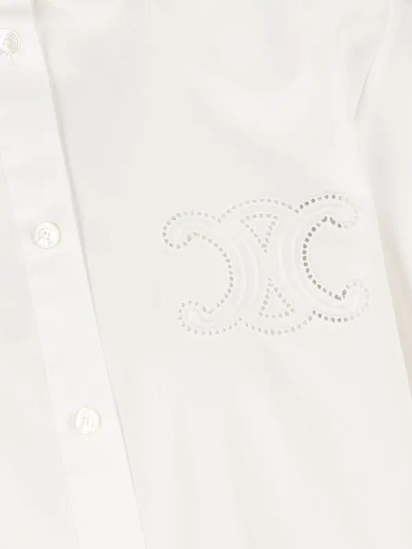 Celine Short Sleeve Shirt With Peak Collar