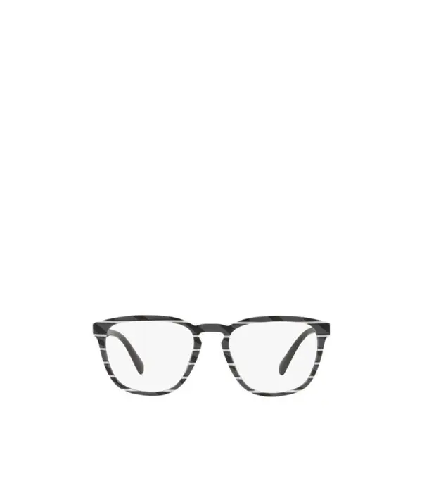 Prada Logo Flat Mirror Eyeglasses - White