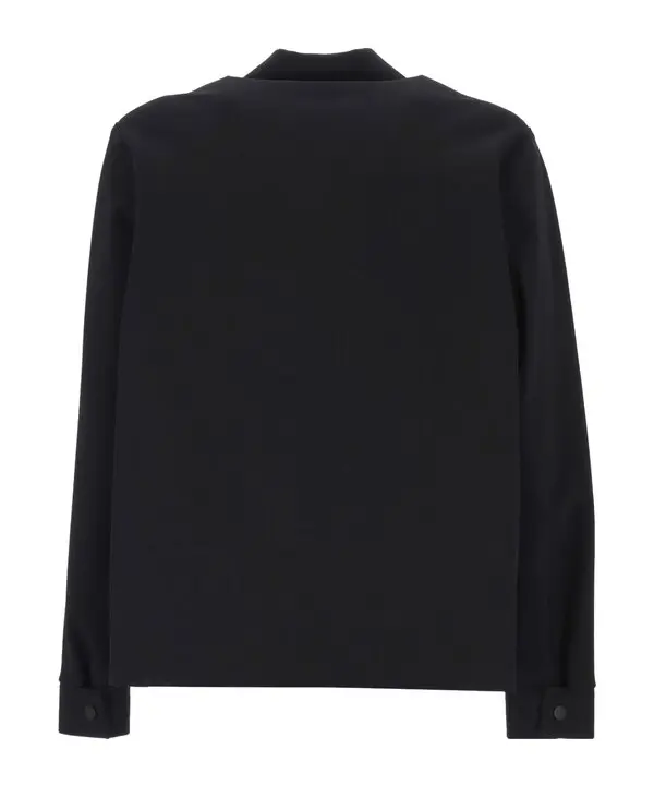 Harris Wharf London Snap-front Spread Collar Jacket