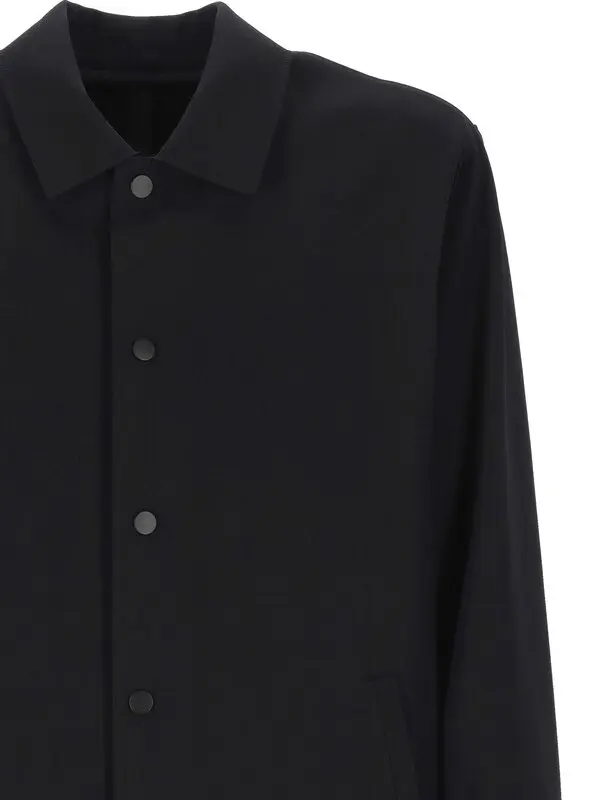 Harris Wharf London Snap-front Spread Collar Jacket