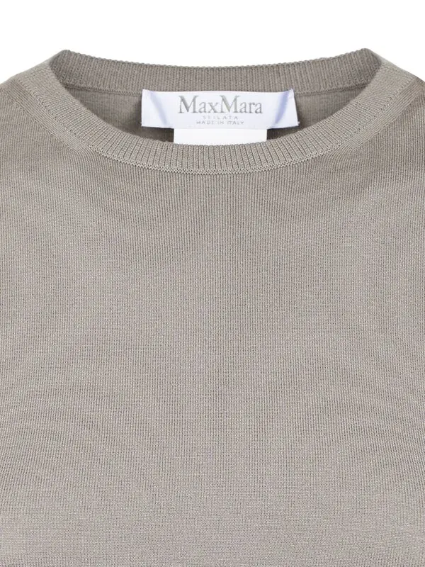 Max Mara Short Sleeve Crew Neck Knitwear