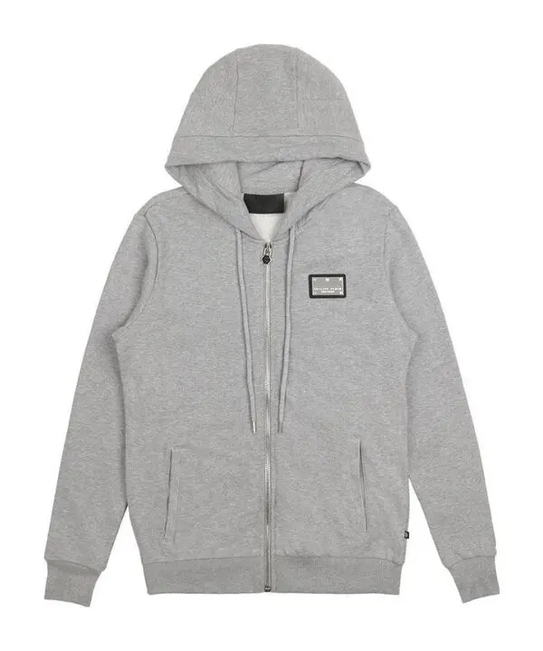 Philipp Plein Skull Graphic Zip-up Hoodie