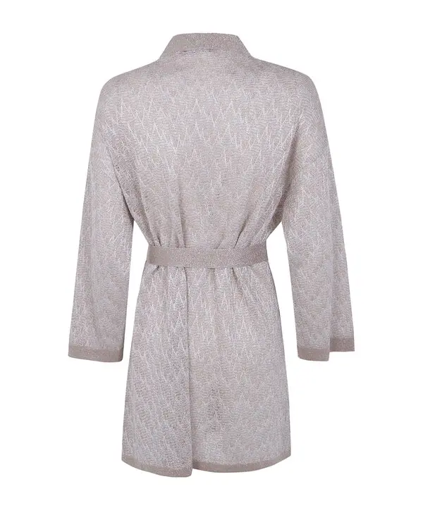 D.exterior Belted Long Cardigan