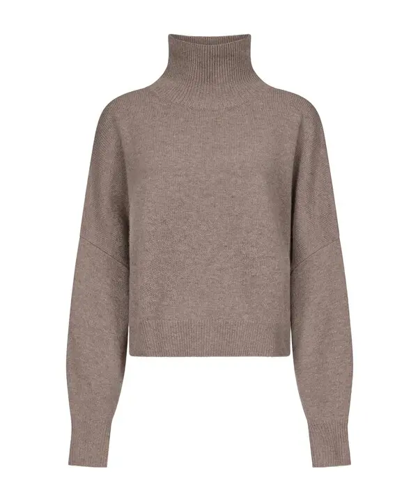 Loulou De Saison Luke High-neck Knitwear - Taupe Melange