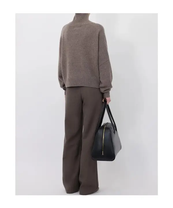 Loulou De Saison Luke High-neck Knitwear - Taupe Melange