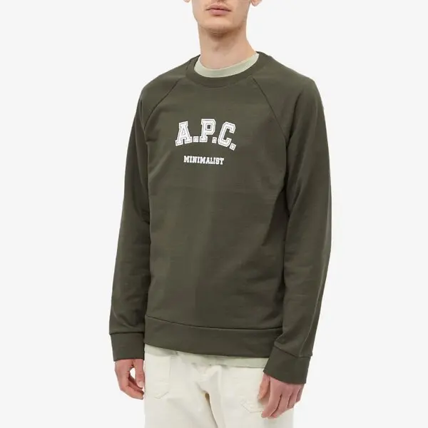 A.p.c. Logo Print Cotton Sweatshirt